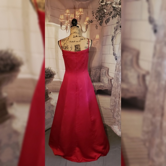 Alexia Designs | Dresses | Alexia Designs Claret Satin Formal Gown Nwt ...
